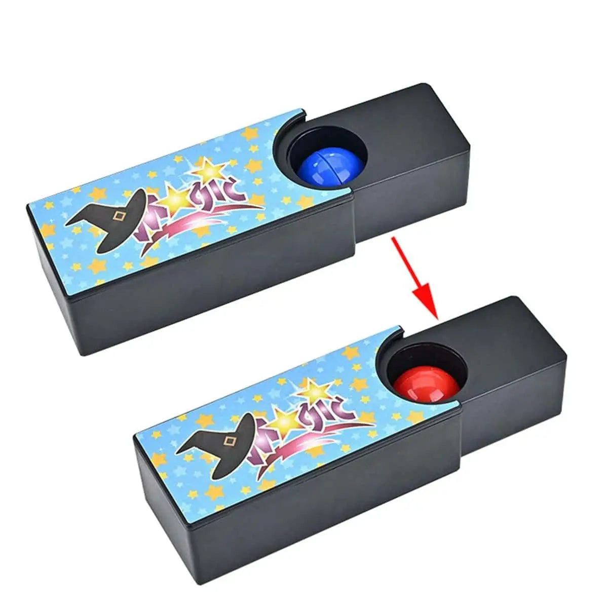 Magic Color-Changing Ball Box - Red to Blue Trick Toy for Kids ...