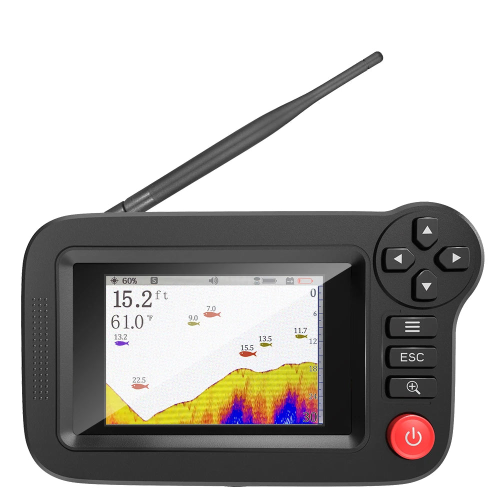 Portable Fish Finder & Depth Finder - Smart Sonar for Dock, Shore & Ba ...